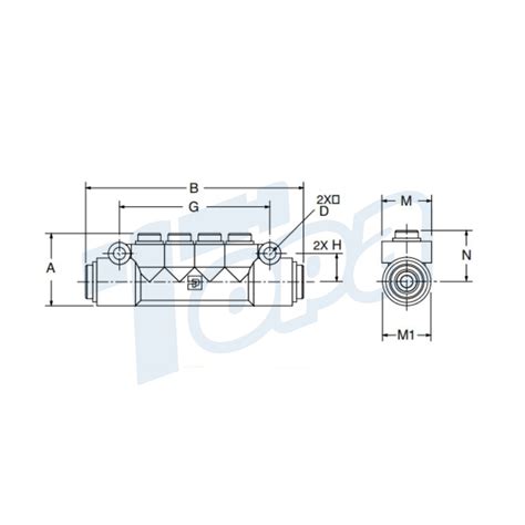 Presto Manifold 24m Composite Brass Dot Fitting Factory Topa