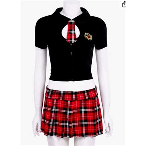Women Schoolgirl Lingerie Costume Roleplay Lingerie Set Sexy Naughty