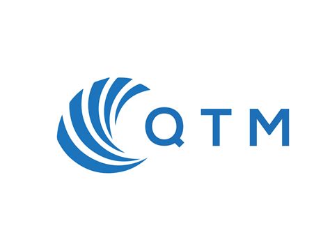 Qtm Letter Logo Design On White Background Qtm Creative Circle Letter