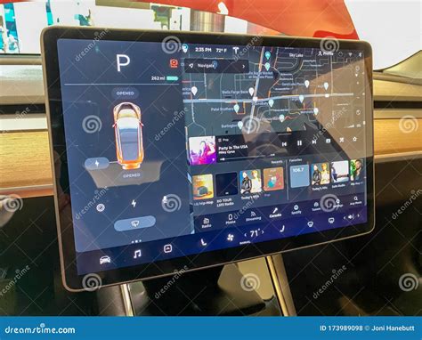 Tesla Pre Owned Model S Ev Electric Vehicle On Display Tesla Products Include Electric Cars