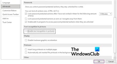 OneNote Copy Text From Picture Option Is Missing