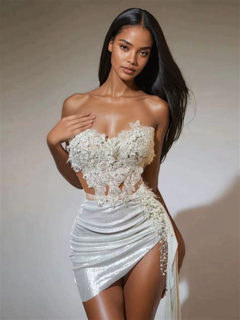 Jelia Strapless Ruched Skirt Set Mew Mews