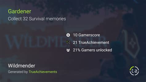 Gardener Achievement In Wildmender
