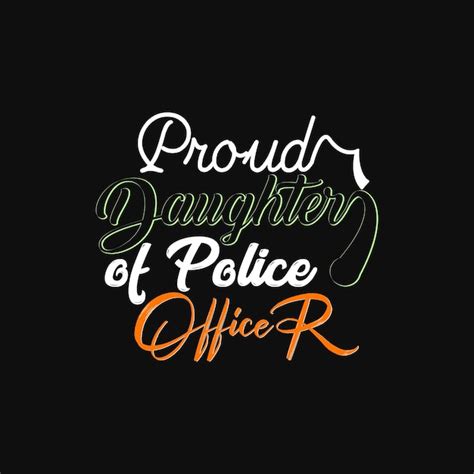 Polizei T Shirt Design Polizei Typografie Vektorillustration
