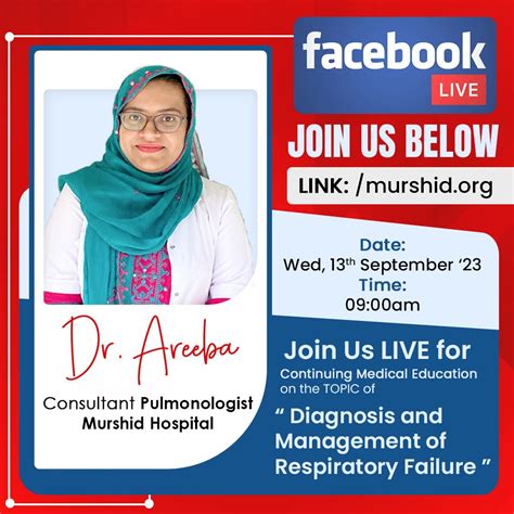 Murshid Hospital On Linkedin Join Us Live For Continuing Medical