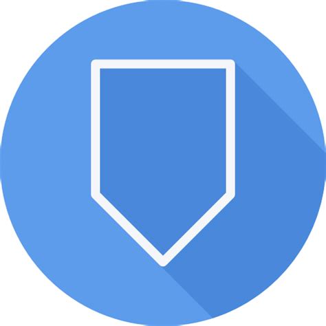 Down Arrow Cursor Creative Flat Circular Icon