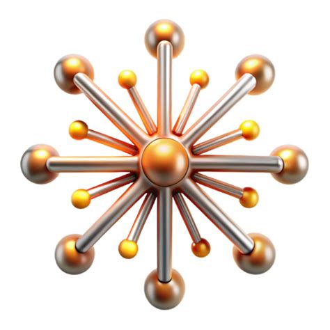 Abstract Metallic Sphere Network Connectivity Structure And Design