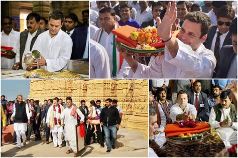 Rahul Gandhi In Gujarat Congress President Offers Prayers At Somnath