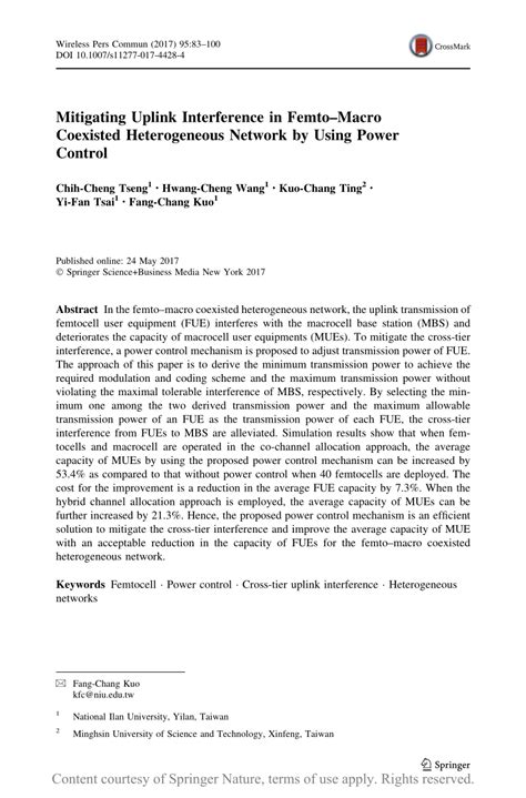 Mitigating Uplink Interference In Femtomacro Coexisted Heterogeneous Network By Using Power