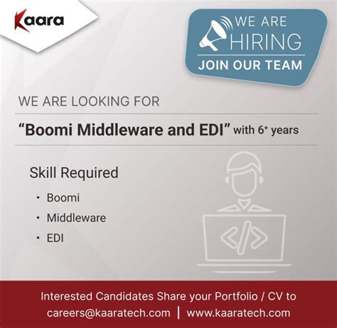 Kaara On Linkedin Kaaratech Boomi Middleware Itjobs Itjobsearch Technicaljobs