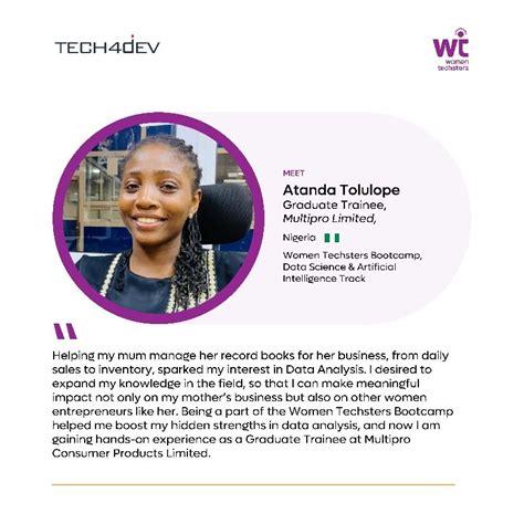 Techjourney Wtbootcamp Womenintech Womentechsters Tech4dev Tech4dev