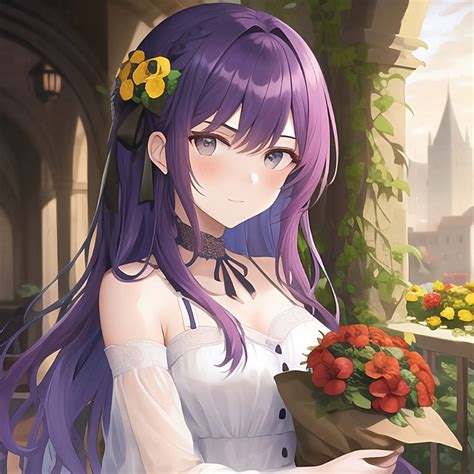 Girl With Purple Hair By Krzychumen On Deviantart