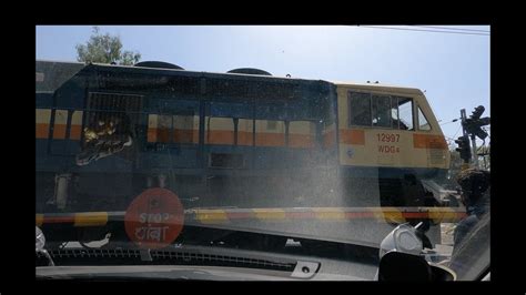 Twin Wdg4 Emds Hauling Jsw Steel Rollers On Bfnv On Gatx India Rakes