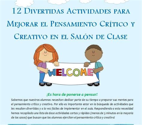 12 Divertidas Actividades Para Mejorar El Pensamiento Crítico Y