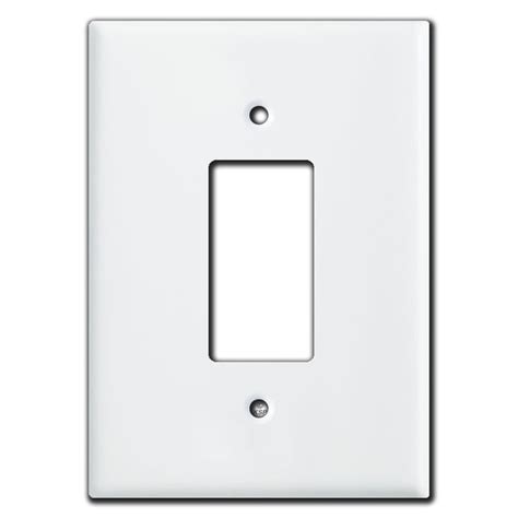 Oversized 2 Decora Rocker Switch Light Plate Covers White