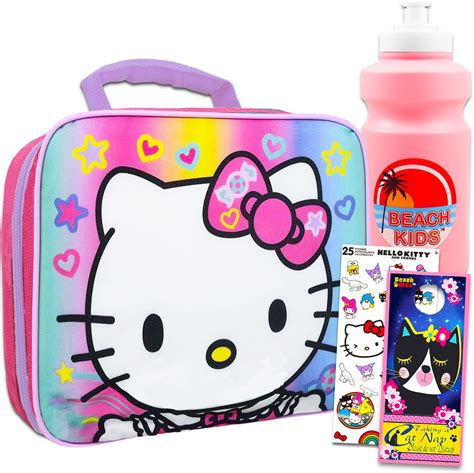 Hello Kitty Lunch Box For Girls Set Bundle With Hello