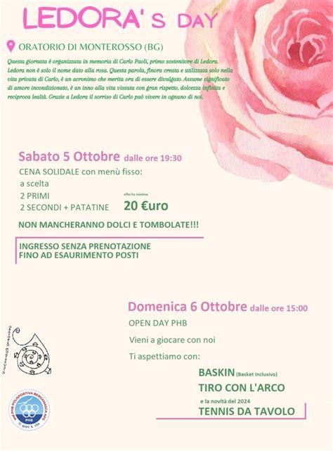 Ledora S Day 2024 Asd Phb Polisportiva Bergamasca Aps