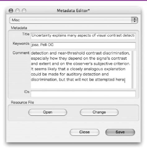 Figure 1 From Concierge Personal Database Software For Managing Digital Research Resources