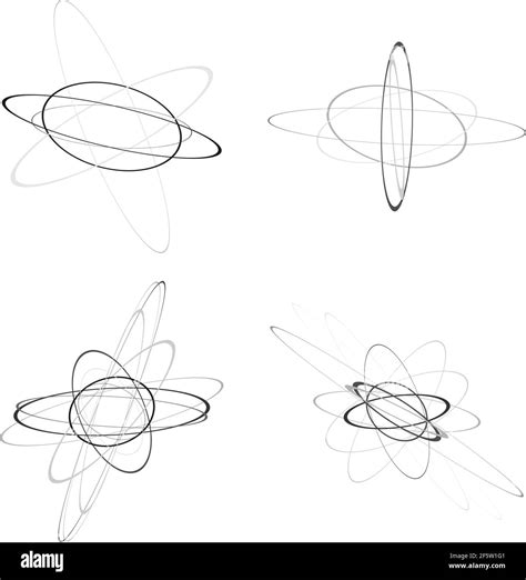 Random Ellipses Ovals Artistic Abstract Art Element Stock Vector Illustration Graphics Clip
