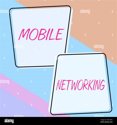 Writing Displaying Text Mobile Networkingcommunication Network Where