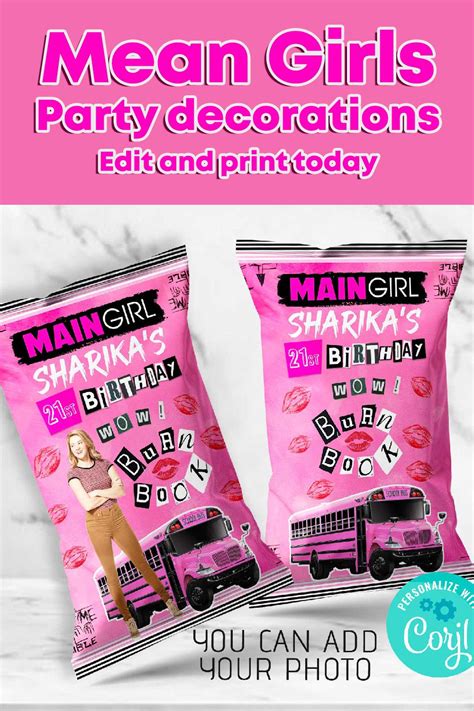Mean Girls Welcome Sign Mean Girls Party Decor Birthd