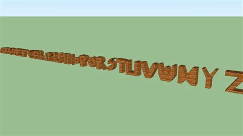Abecedario De Madera 3d Warehouse