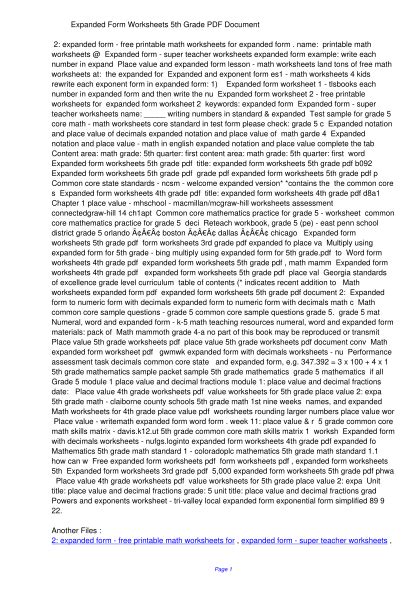 22 Math Worksheets For Grade 6 Page 2 Free To Edit Download And Print Cocodoc