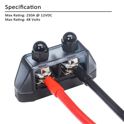 S2pg Busbar Dual 516” Studs With Divider Positive And Negative 2 In 1