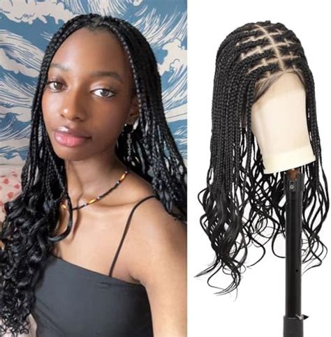 Kernorv 36 Hd Full Lace Knotless Box Boho Braided Wigs