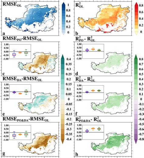 The Spatial Distribution Of The A Root Mean Squared Error Rmse And