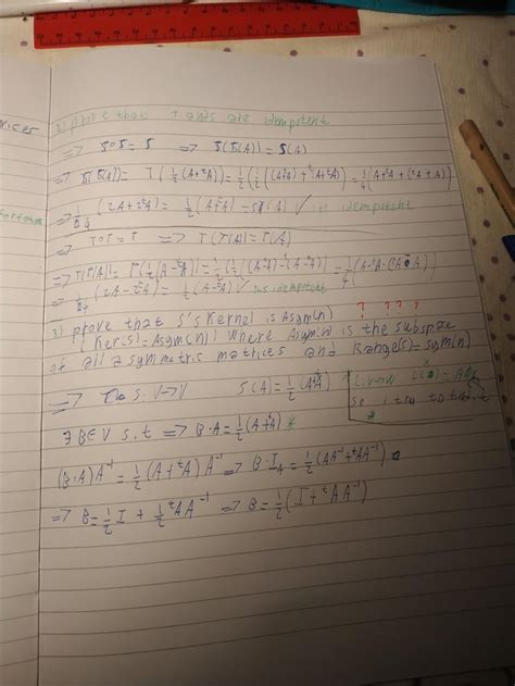 A Tricky Linear Algebra S Exercise About The Kernel Being The Set Of Asymmetric Matrices I Am