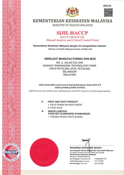 Haccp And Food Safety Certificate Program At Maryann Diggs Blog