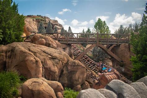 People Enjoying Seven Dwarf Mine Train In Magic Kingdom 151 Editorial