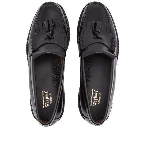 Bass Weejuns Layton II 90s Kiltie Loafer Black Leather END US