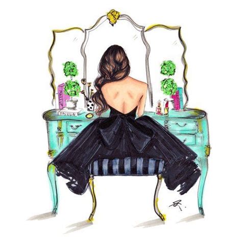 Melsys Illustrations © от Melsys на Etsy Fashion Illustration Print