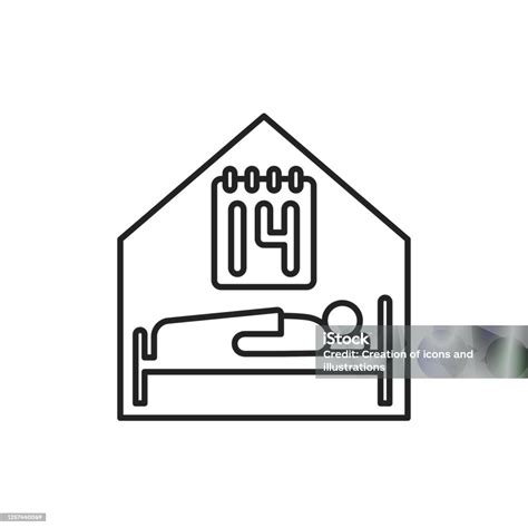 자기 격리 사람 블랙 라인 아이콘 안전한 여행 웹 모바일 앱 프로모션을 위한 픽토그램 Ui Ux 디자인 요소입니다 0명에 대한 스톡 벡터 아트 및 기타 이미지 Istock