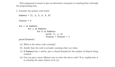 Solved Consider The Python Code Below Numbers Chegg