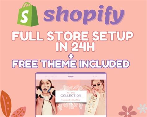 Shopify Full Store Setup In 24 Hours Shopify Store Design Ecommerce Website Setup