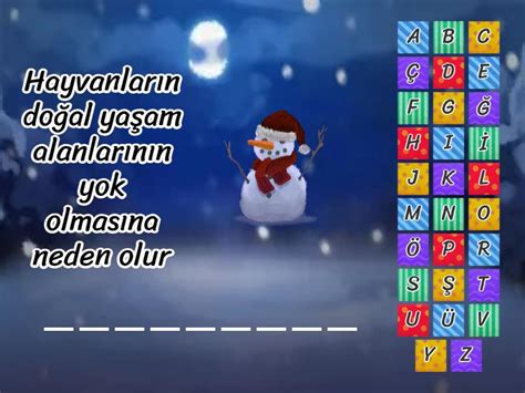 Fen Bilimleri Adam Asmaca Oyunu Hangman