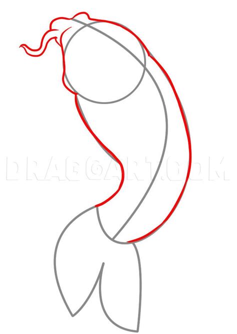 How To Draw A Koi Step By Step Drawing Guide By Dawn Dragoart Com Koi Fish Drawing Koi