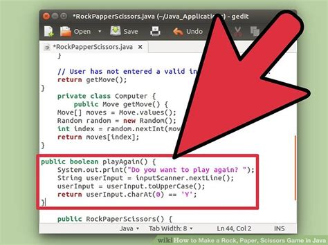 How To Make A Rock Paper Scissors Game In Java With Pictures