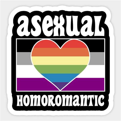 Asexual Homoromantic Pride Flag Sticker