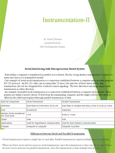 Lecture 2 Instrumentation Ii Pdf Usb Duplex Telecommunications