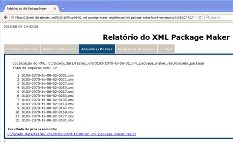 Xml Package Maker Xpm Documentação Scielo
