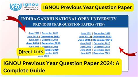 Ignou Assignment Submission Link 2025 A Complete Guide