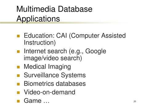 ppt multimedia databases powerpoint presentation free download id