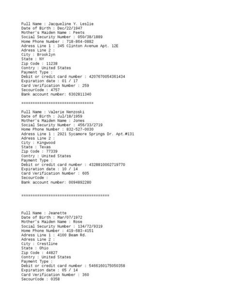 Best 12 Bulk Credit Card Details Pdf Applications Of Cryptography