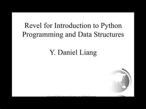 Daniel Liang Python Section YouTube