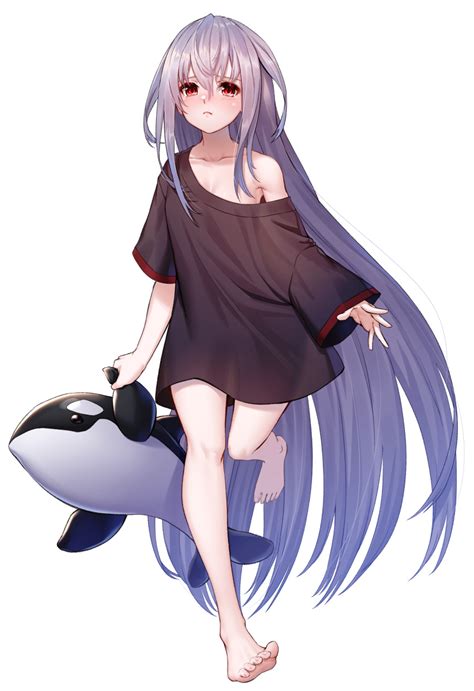 Safebooru 1girl Absurdres Arknights Bare Legs Bare Shoulders Barefoot