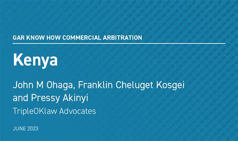Unveiling The Power Of Commercial Arbitration Read The Kenyan Chapter